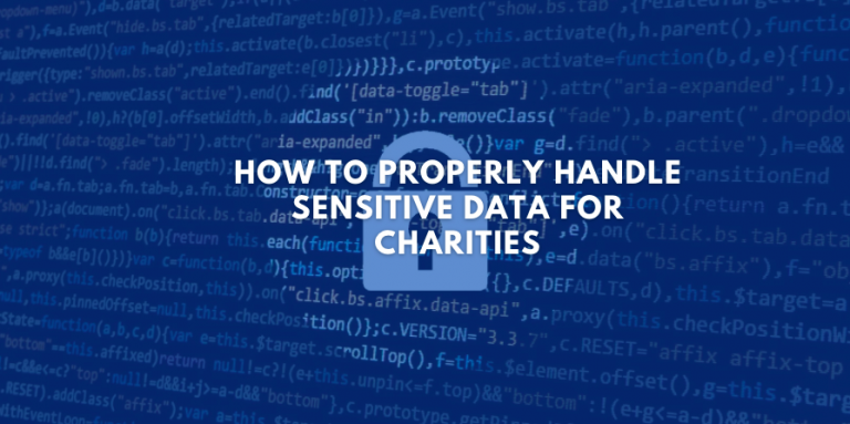 Personal Data| How to Properly Handle Sensitive Data for Charities