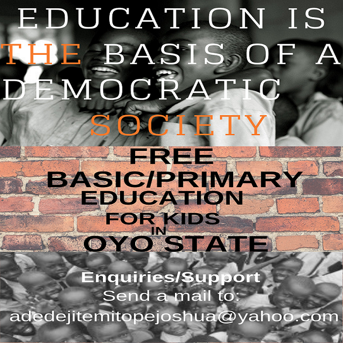 Free Basic/Primary Education for Kids.